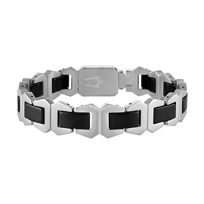A traditional but contemporary Bulova bracelet in white A traditional but contemporary Bulova bracelet in white
